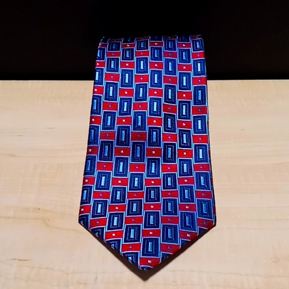 Zianetti | Accessories | Vintage Zianetti Geometric Rectangle Pattern ...